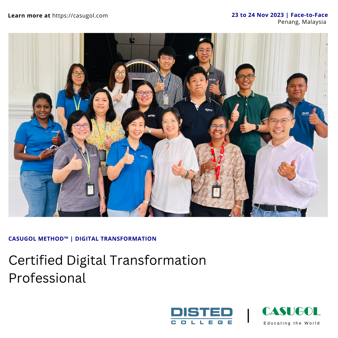 Certified Digital Transformation Professional @ Penang, Malaysia from 23 to 24 Nov 2023 ...